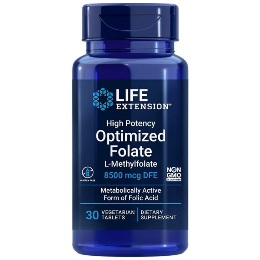 Life Extension High Potency Optimized Folate 8500 mcg - 30 Tabletten ...