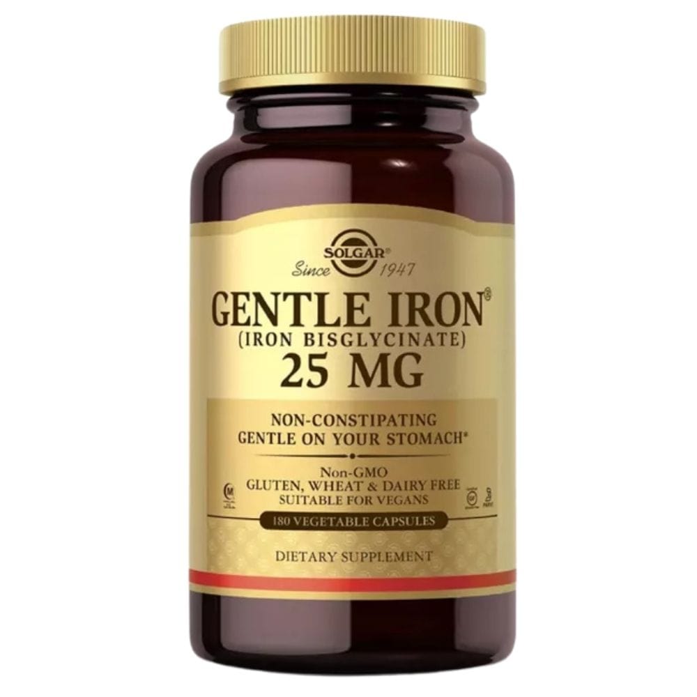 Solgar Gentle Iron 25 mg US - 180 Gemüsekapseln – Medpak