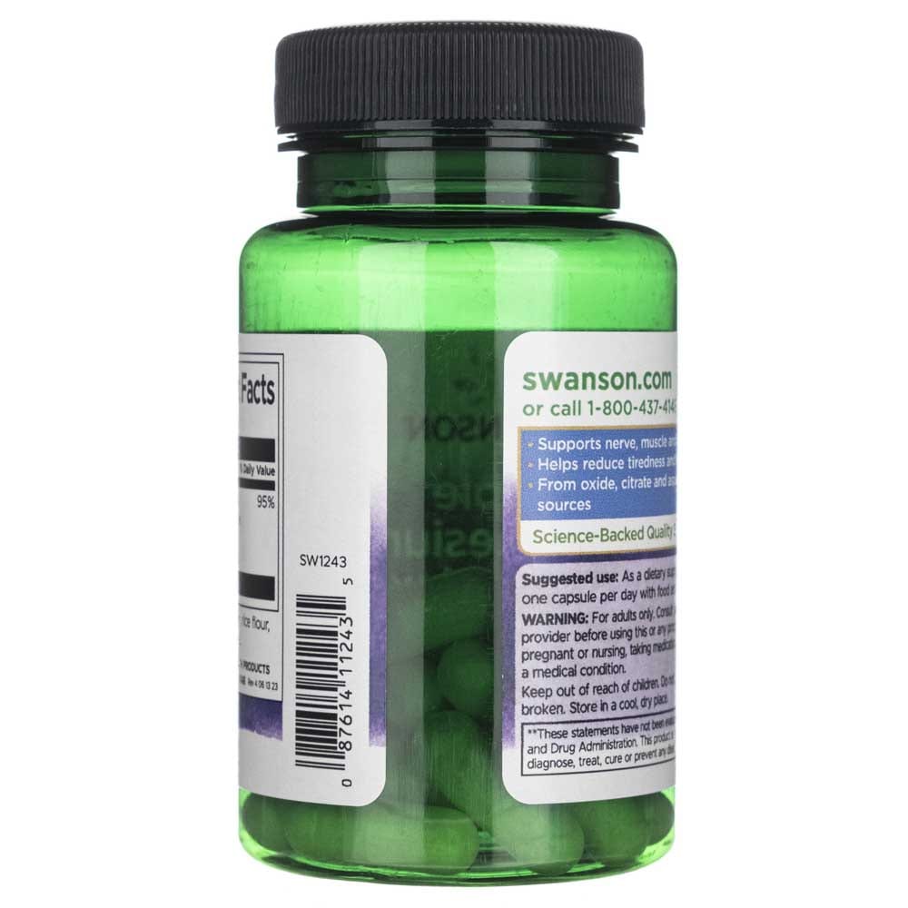 Swanson Triple Magnesium Complex 400 mg – 30 Kapseln – Medpak Swanson Triple Magnesium Complex 400 mg – 30 Kapseln – Medpak