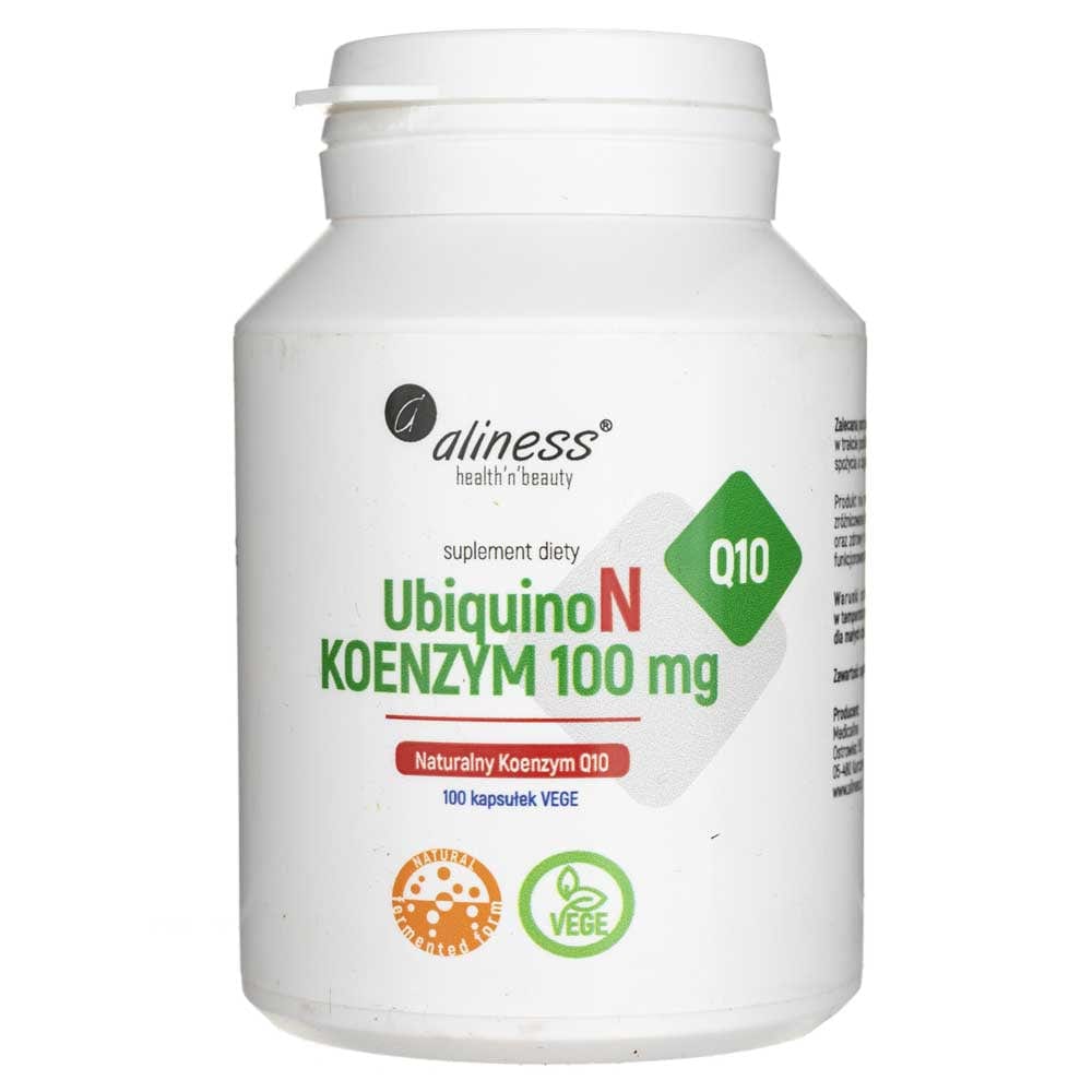 Aliness UbiquinoN natürliches Koenzym Q10 - 100 pflanzliche Kapseln ...